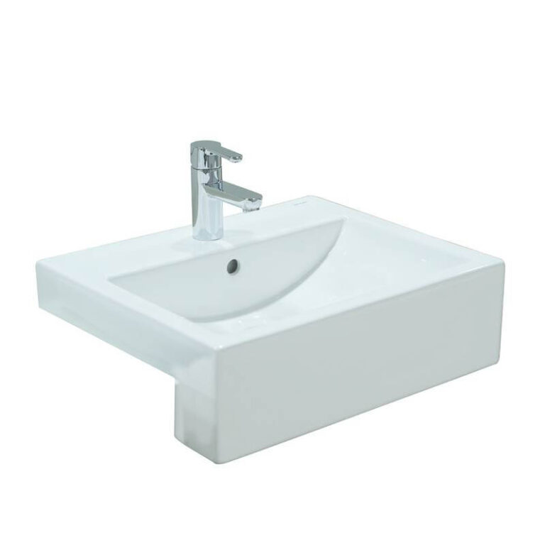 Semi-Recessed Basin - Bravat Luxurious Bathroom Fittings