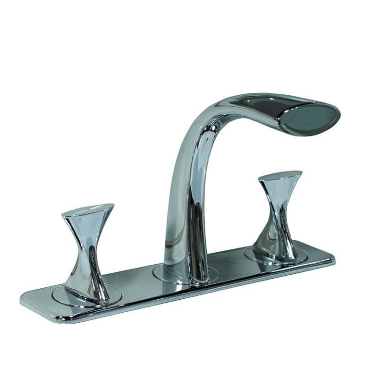 Bravat Two Handles 3-hole Basin Mixer - bravat.com.bd